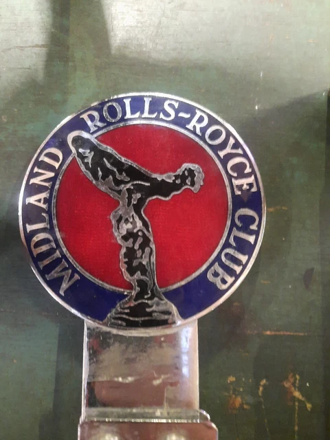 MIDLAND ROLLS ROYCE Car Club Automobile Enamel Car Badge Emblem EUR 149 ...