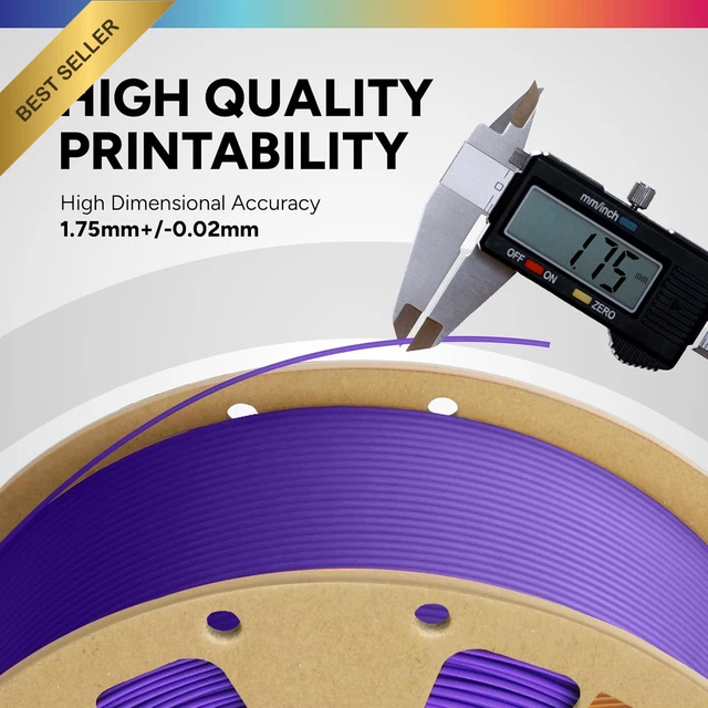 PLA FILAMENT 1.75MM PLA 3D Printer Filament, 1Kg Cardboard Spool (2 ...