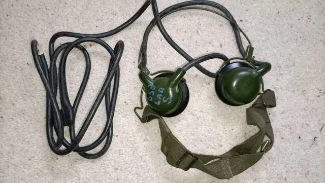 BRITISH ARMY WIRELESS Headphones 88, Vintage British Army Wireless ...