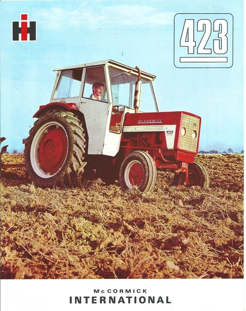 PROSPECTUS BROCHURE prospekt tracteur MC CORMICK INTERNATIONAL 423 EUR 13,90 - PicClick IT