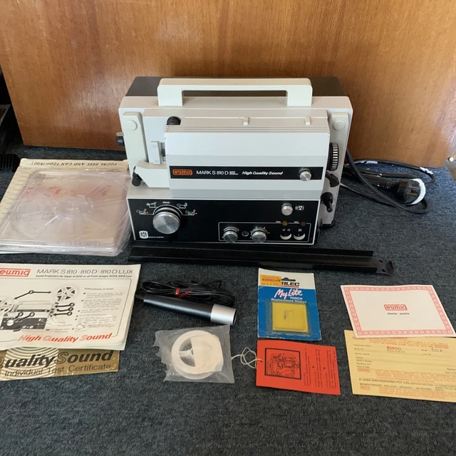 EUMIG MARK S 810 D Super 8 Projector 8mm Movie +Sound *Requires Bulb ...