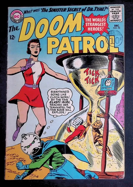 DOOM PATROL #92 Silver Age DC Comics 1st appearance of Dr. Tyme F- £29. ...