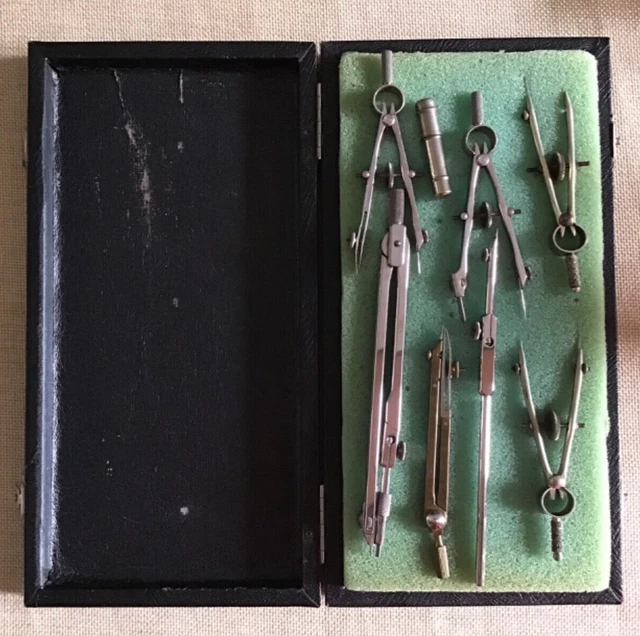 VINTAGE THORNTON GEOMETRY,TECHNICAL Drawing Instruments Set £15.00 ...
