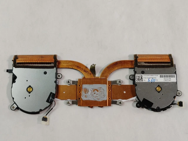 HP L34272-001 4-PIN Bga 1356 Radiator and Fan For EliteBook X360 1030 ...