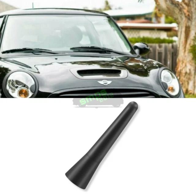 NEUF MINI COOPER Gen 2 R56 Piqûre D'Abeille 6cm Noir Sport Antenne Mât ...