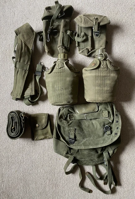 VIETNAM WAR US Army USMC Basic Field Gear Set Package Original Set (1 ...
