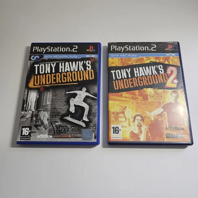 TONY HAWK'S UNDERGROUND 1 & 2 PS2 PlayStation 2 Game Bundle - 1 Manual £19.99 - PicClick UK