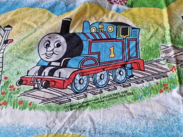 THOMAS THE TANK Engine Train Single Doona Quilt Cover Kids 80s Vintage ...