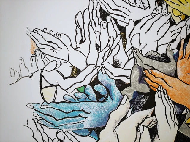 ENNIO CALABRIA LITOGRAFIA Colorata A Mano Con Certificato Di Garanzia ...