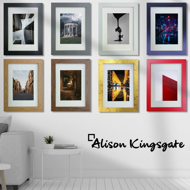 Picture Frames With White Mount Photo Poster Frame Art A1 A2 A3 A4 A5