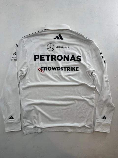 ADIDAS MERCEDES AMG Petronas Formula One Team Polo Long Sleeve Size ...