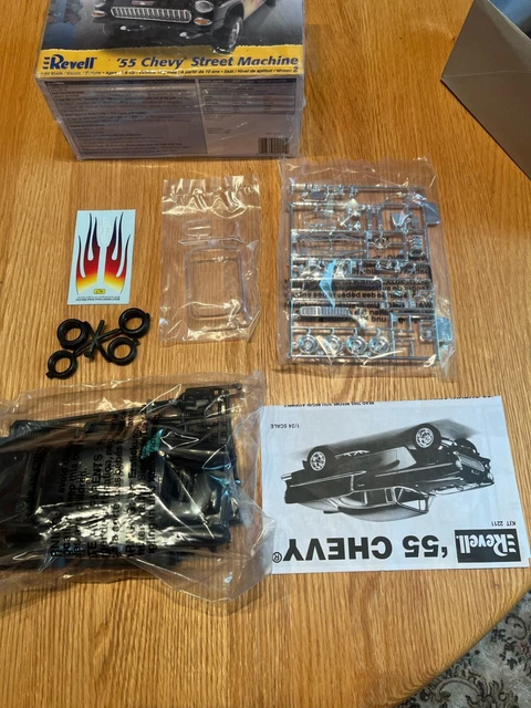 REVELL MONOGRAM '55 CHEVY STREET MACHINE 1:24 Scale Model Kit Unbuilt ...