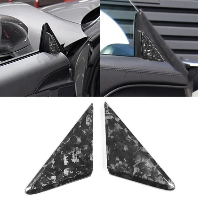 CACHE TRIANGLE INTÉRIEUR en fibre de carbone forgée véritable pour ...