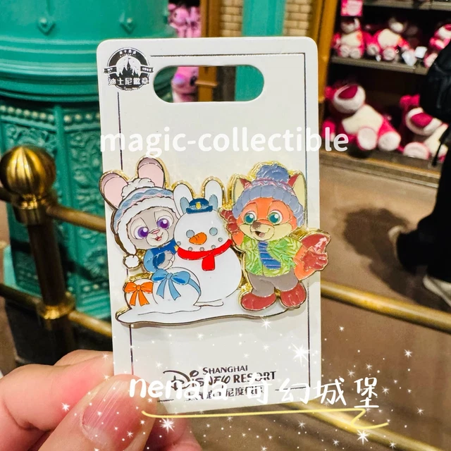 AUTHENTIC DISNEY PIN 2025 Christmas zootopia nick judy Shanghai ...
