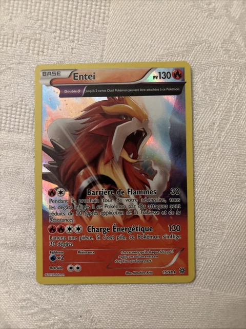 CARTE POKÉMON ENTEI 15/98 Holo Reverse XY Origines Antiques FR NEUF EUR ...