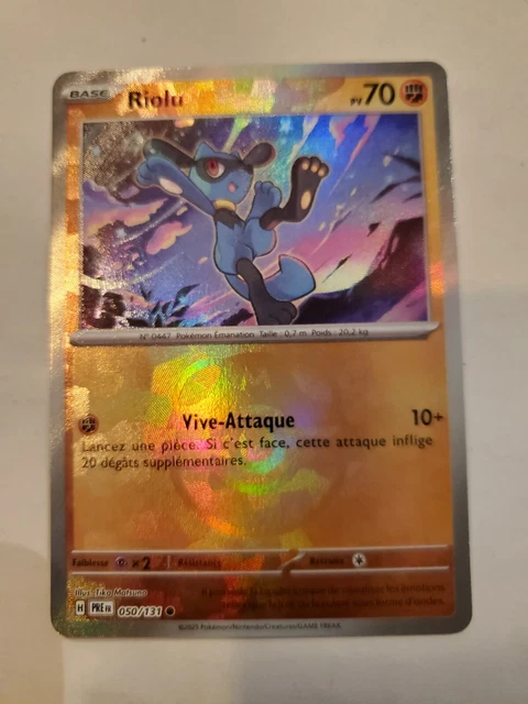 CARTE POKÉMON RIOLU Reverse Masterball 050/131 EV8 ...