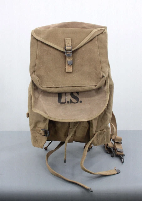 VTG WWII US Army Haversack Backpack Dated 1942 Unissued Boyt 42 WW2 £ ...