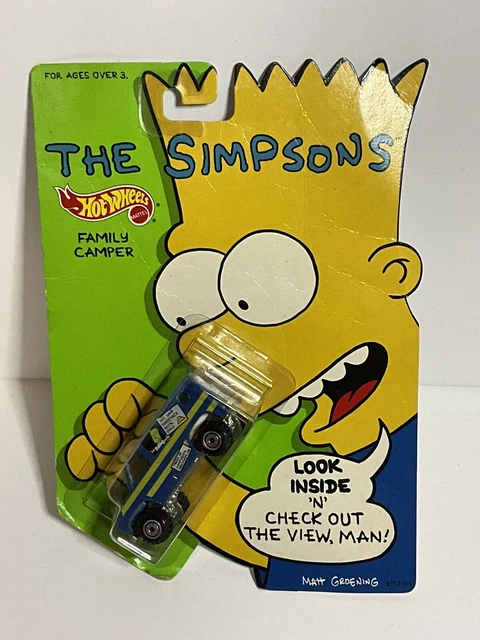 HOT WHEELS 1990 - The Simpsons FAMILY CAMPER - Mattel - New in Package ...