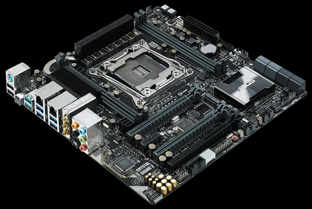 01 ASUS X99-M WS micro-ATX LGA 2011-v3 Socket Motherboard with I/O ...