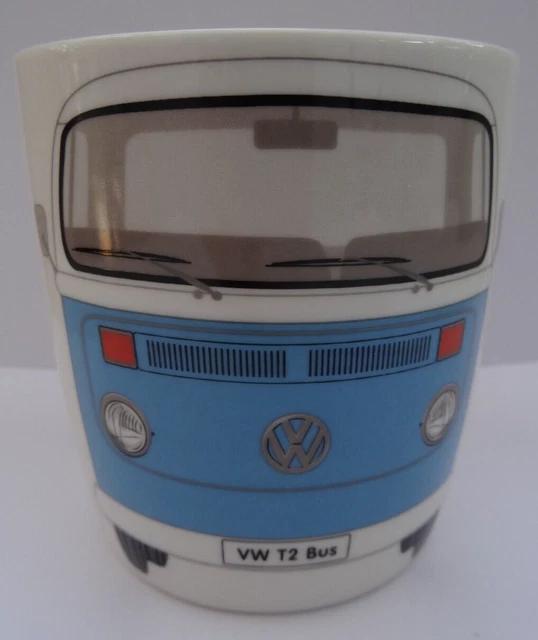 VW T2 BUS CAMPERVAN MUG. Official VW Merchandise. Boxed. Blue / White ...