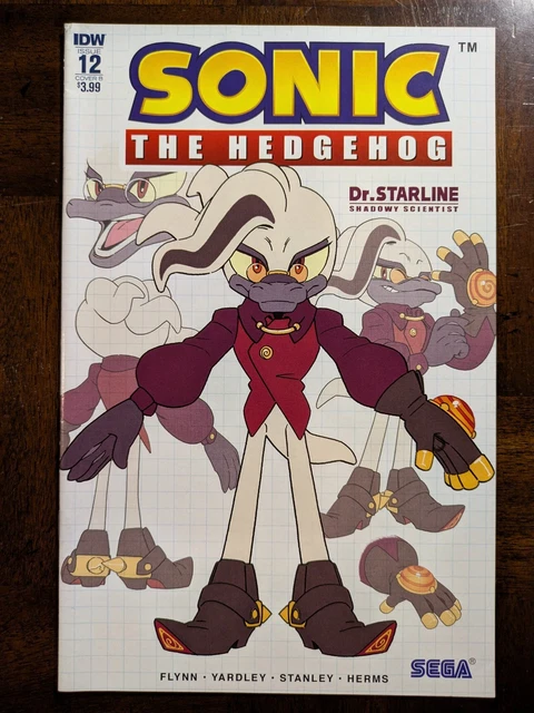 IDW SONIC THE Hedgehog Comic Book Issue #12B Evan Stanley Variant VF ...