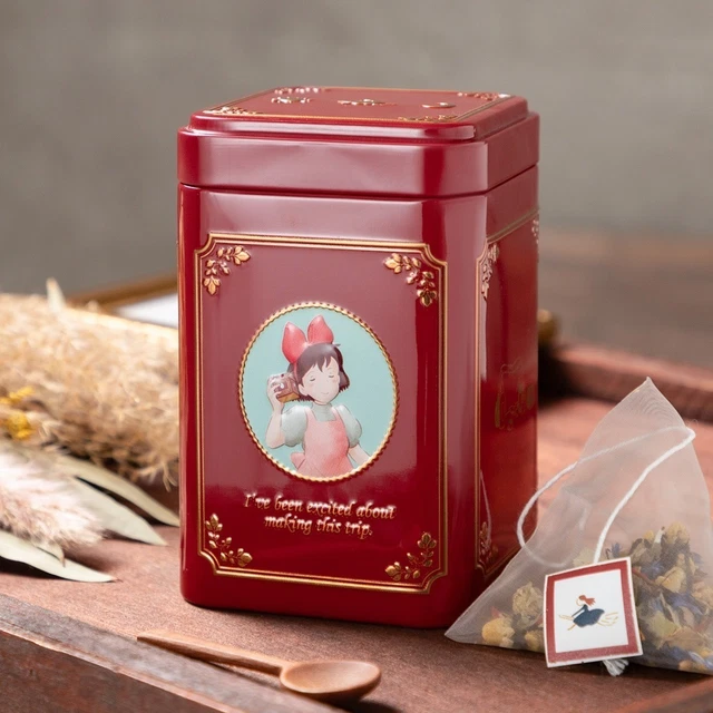 KIKI’S DELIVERY SERVICE Original Blend Tea Red Tin Studio Ghibli GIFTb ...