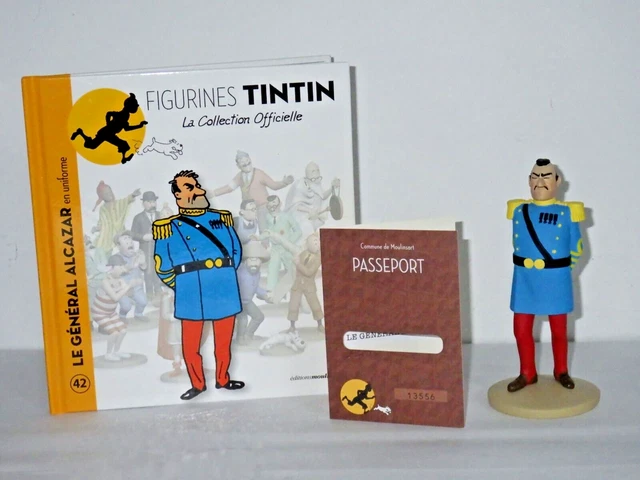 FIGURINE TINTIN COLLECTION officielle n°42 Général Alcazar en uniforme ...