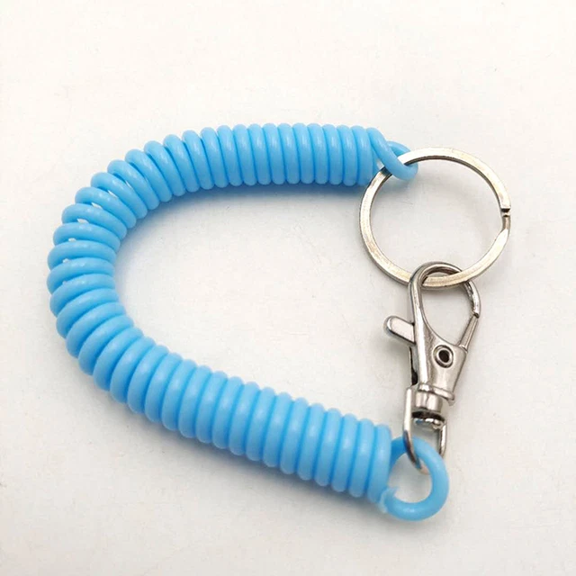 SPRING ROPE RETRACTABLE Anti-theft Coiled Spring Anti-lost Safety ...