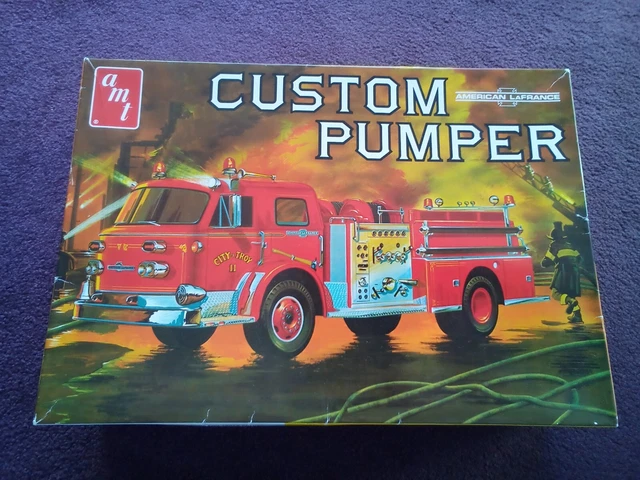 AMERICAN LAFRANCE CUSTOM Pumper Fire Engine , AMT 1/25 scale model kit ...