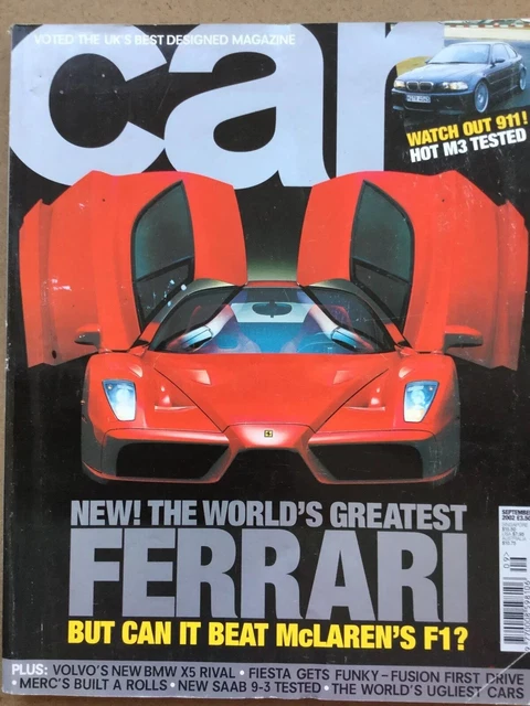 CAR MAGAZINE - September 2002 - Enzo Ferrari, McLaren F1, M3 CSL ...