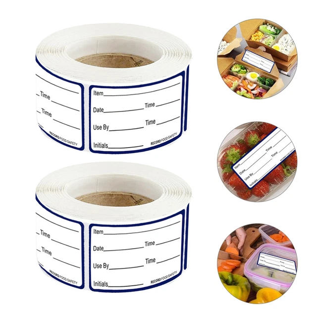 2 ROLLS DISSOLVABLE Food Labels for Freezer and Refrigerator Storage £ ...