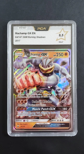 CARTE POKÉMON MACHAMP GX 64/147 - Ombres Ardentes - EN English - PCA 9 ...