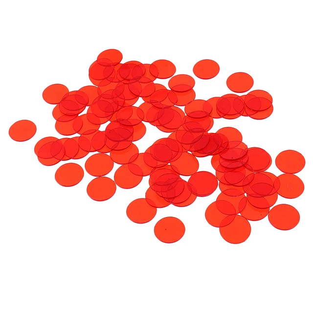 BINGO GAME CHIPS Round and Delicate Bingo Games Accessories 5 Colors ...