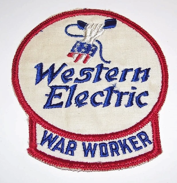 RARE ORIGINAL EMBROIDERED Twill Ww2 Western Electric War Worker Patch £59.05 - PicClick UK