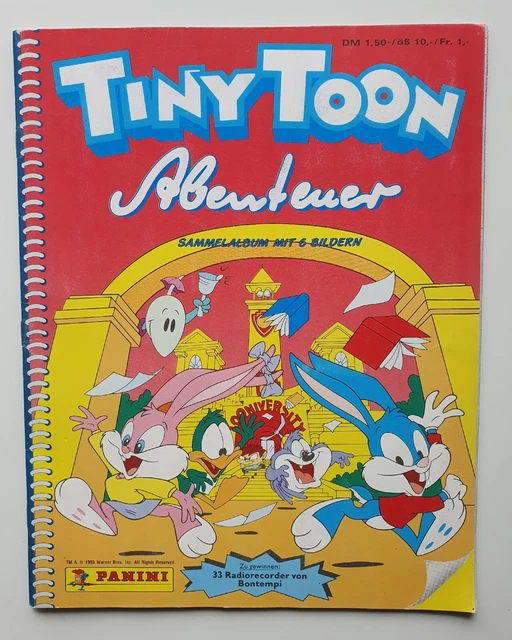 TINY TOON ADVENTURE (1993) Near Complete Album Panini 176 of 200 £65.35 ...