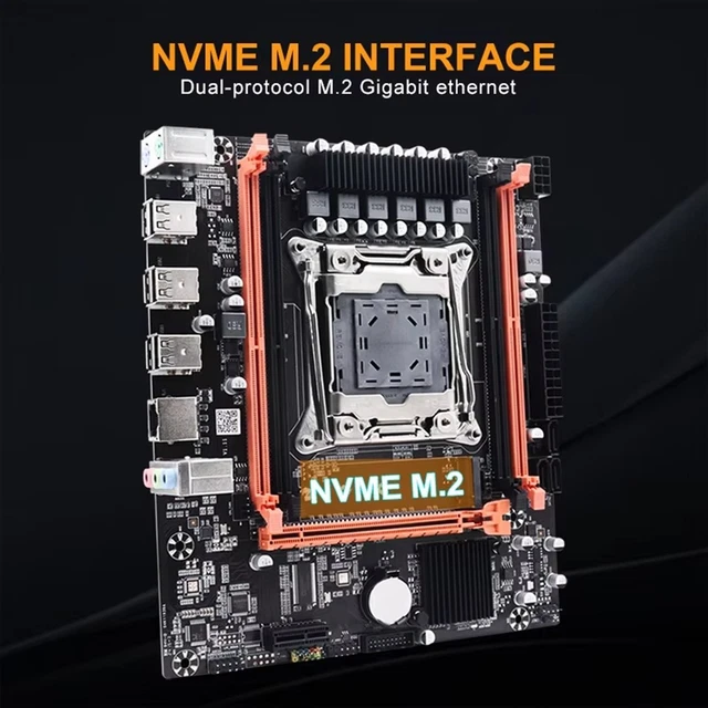 X99E MOTHERBOARD+E5 2673 V3 CPU+Thermal Grease Support 4XDDR4 RECC ...