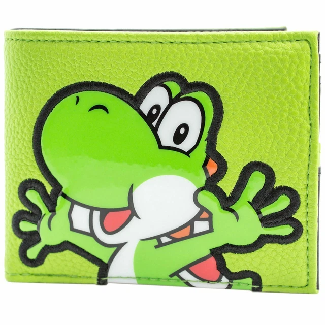 OFFICIAL SUPER MARIO World Yoshi Textured Style Green Wallet *SECOND* £ ...