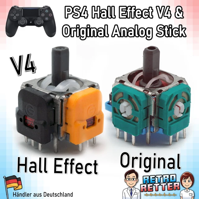 PS4 HALL EFFECT V4 / Original Analog Sticks Controller Drift Fix ...