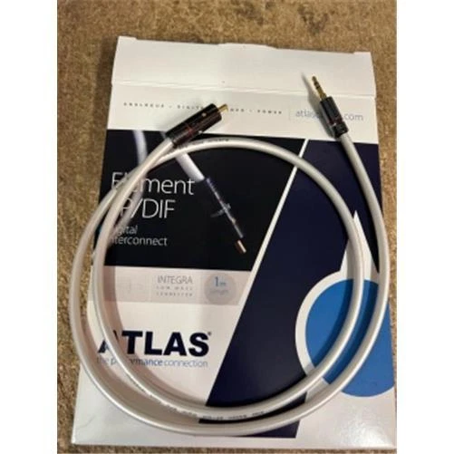 ATLAS ELEMENT 75 Ohm Digital Interconnect Metik 3.5mm To Integra RCA 1 ...