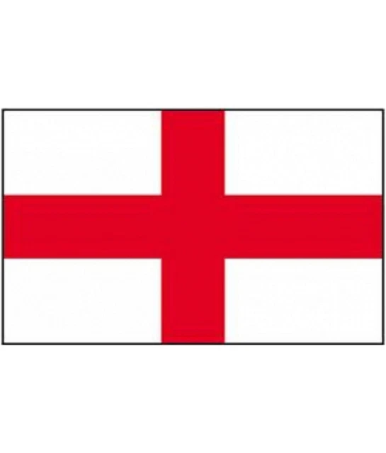 ST GEORGE ENGLAND Flag 5Ft X 3Ft Eyelets Double Stitched Cross English ...