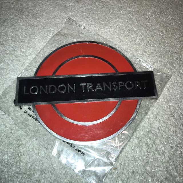 LONDON TRANSPORT ENAMEL Badge Bus Train Underground Sign - Man Cave Bar ...