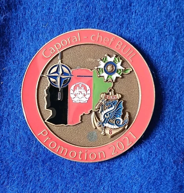 MEDAILLE INSIGNE MILITAIRE Coin Parachutiste 6 8 RPIMa CFIM 11 BP ...