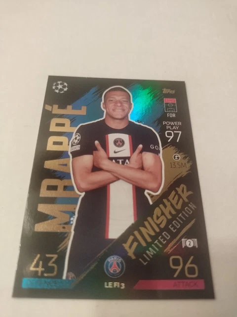 TOPPS MATCH ATTAX 22/23 Mbappe Limited Edition Card £2.60 - PicClick UK