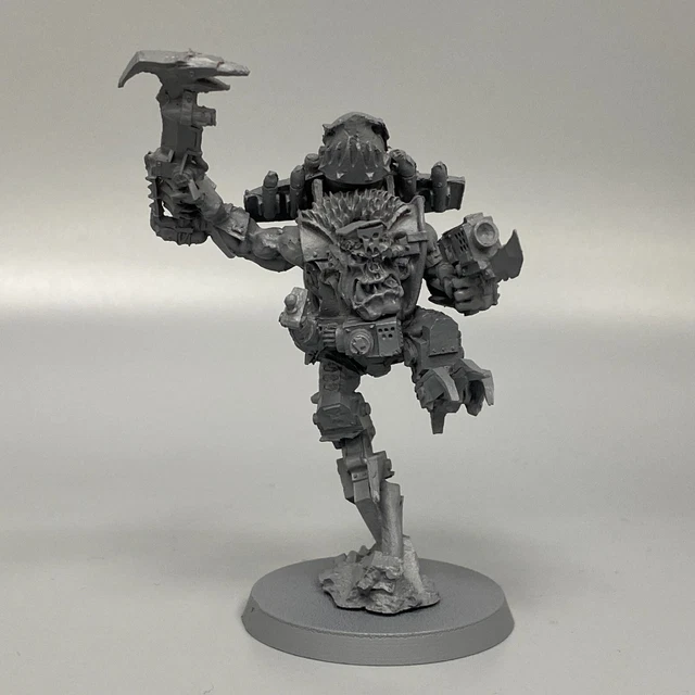BOSS ZAGSTRUK STORMBOY Ork Capoguerra Warhammer 40,000 40K Resina Kill ...