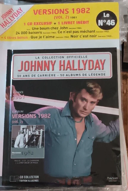 JOHNNY HALLYDAY - Collection officielle, Cd +Livret - Versions 1982 ...