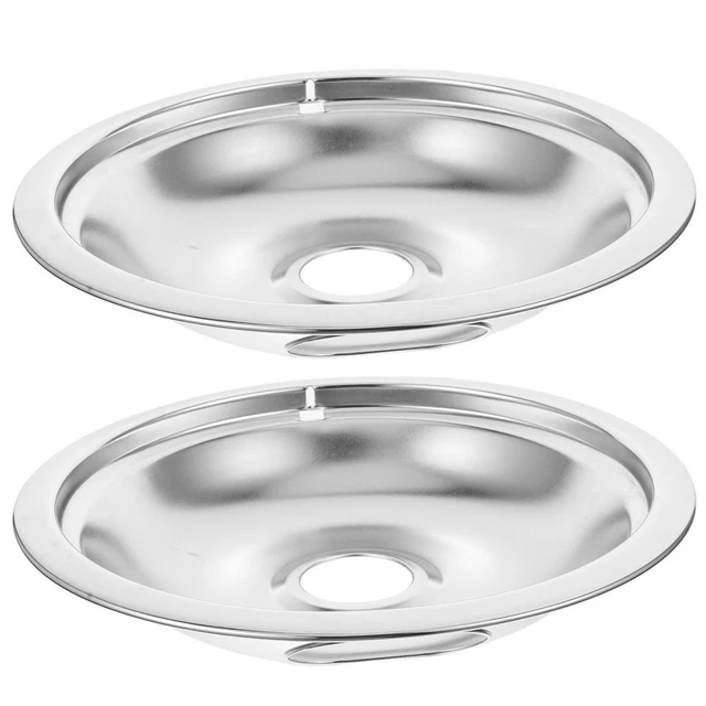 2PCS OIL DRIP Pans Replacement Set Universal Iron Drip Pans $35.84 ...