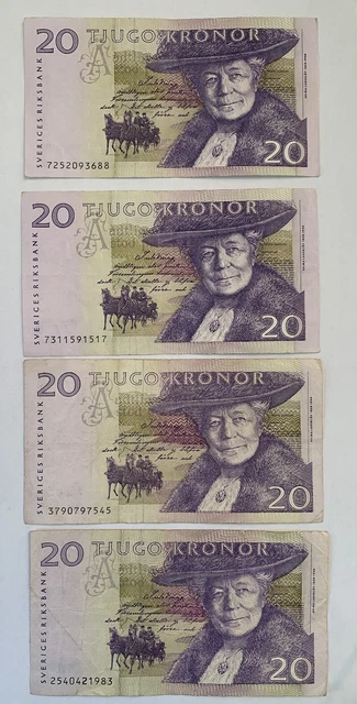 TOP SCHWEDEN - 20 Vintage Kronen schwedische Note - SAMMLERSTÜCK und ...