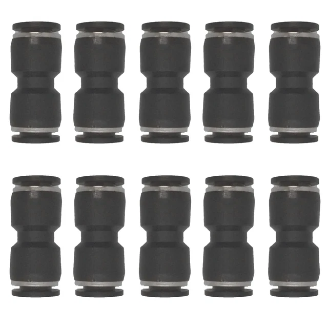 3/8& OD X 3/8" OD Pneumatic Quick Connector Push to Connect Fittings ...
