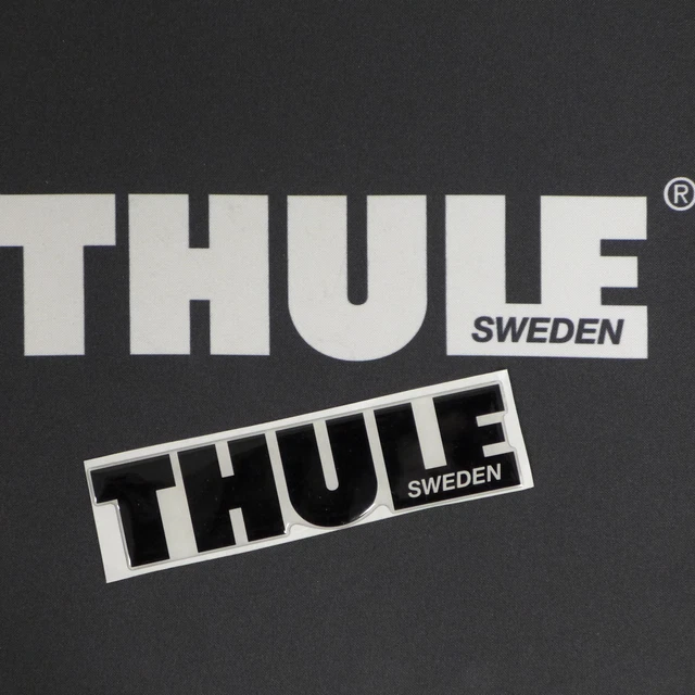 THULE 3D LOGO Sticker Aufkleber Schriftzug schwarz black 14713 EUR 9,70 ...