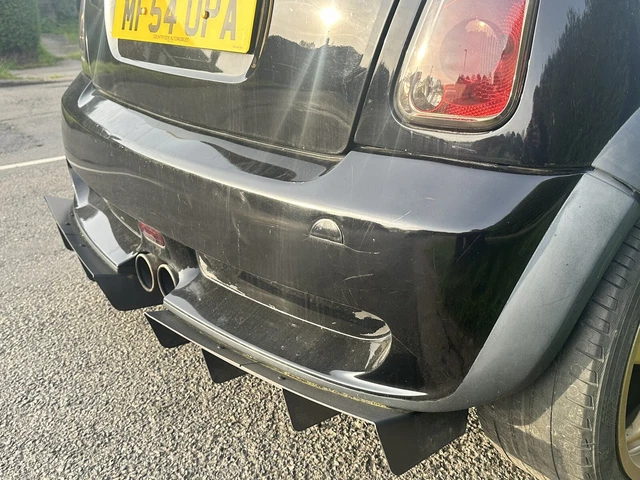 GENUINE MINI COOPER R53 Aero Rear Bumper 2000-2006 (668 black) with ...